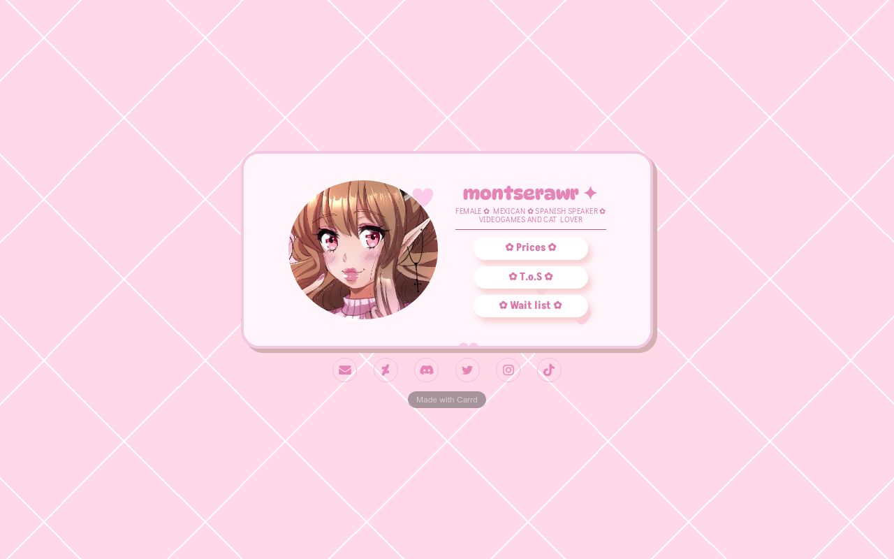 Comission Card